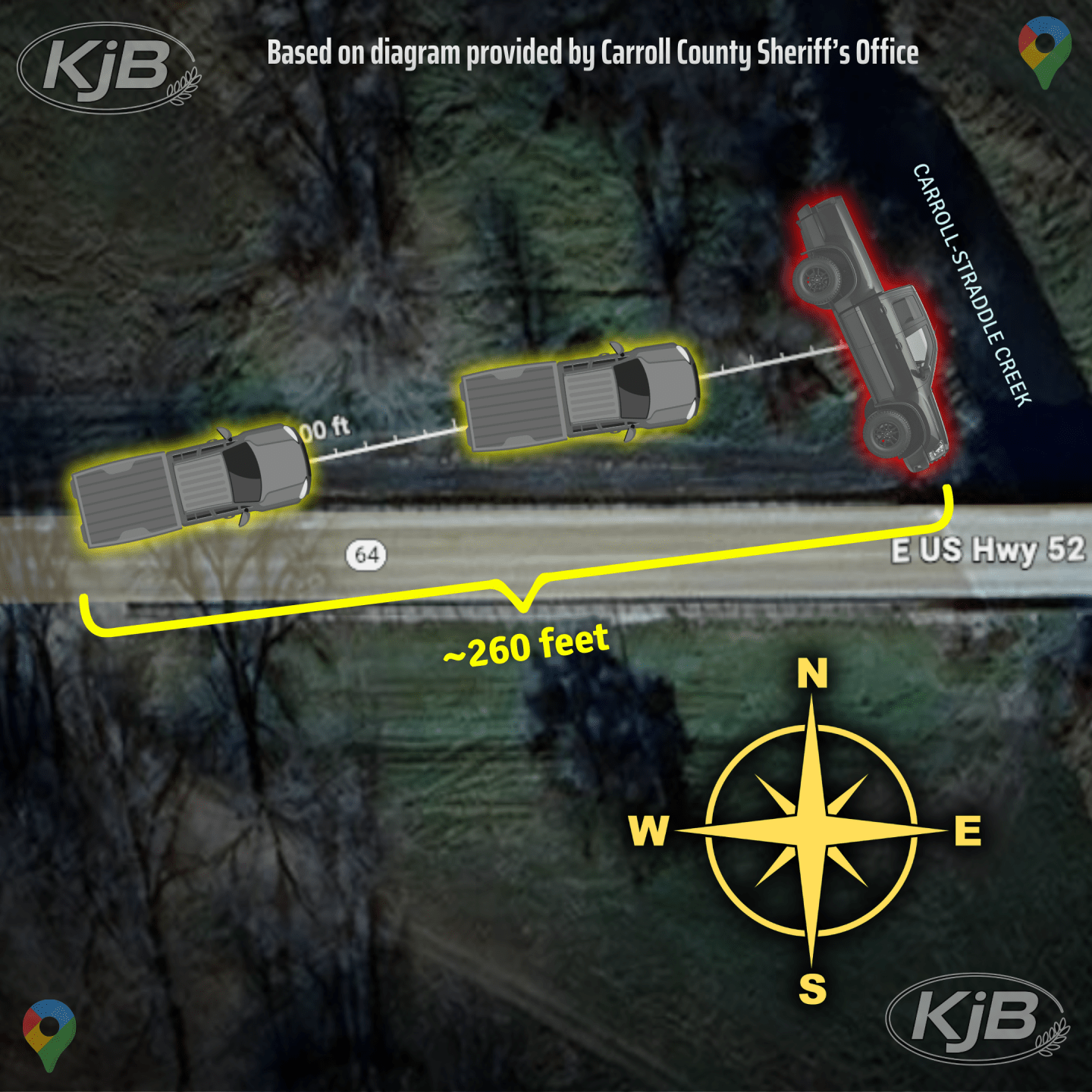 Woman identified in fatal Carroll County crash was reported as missing person – KJB REPORTS